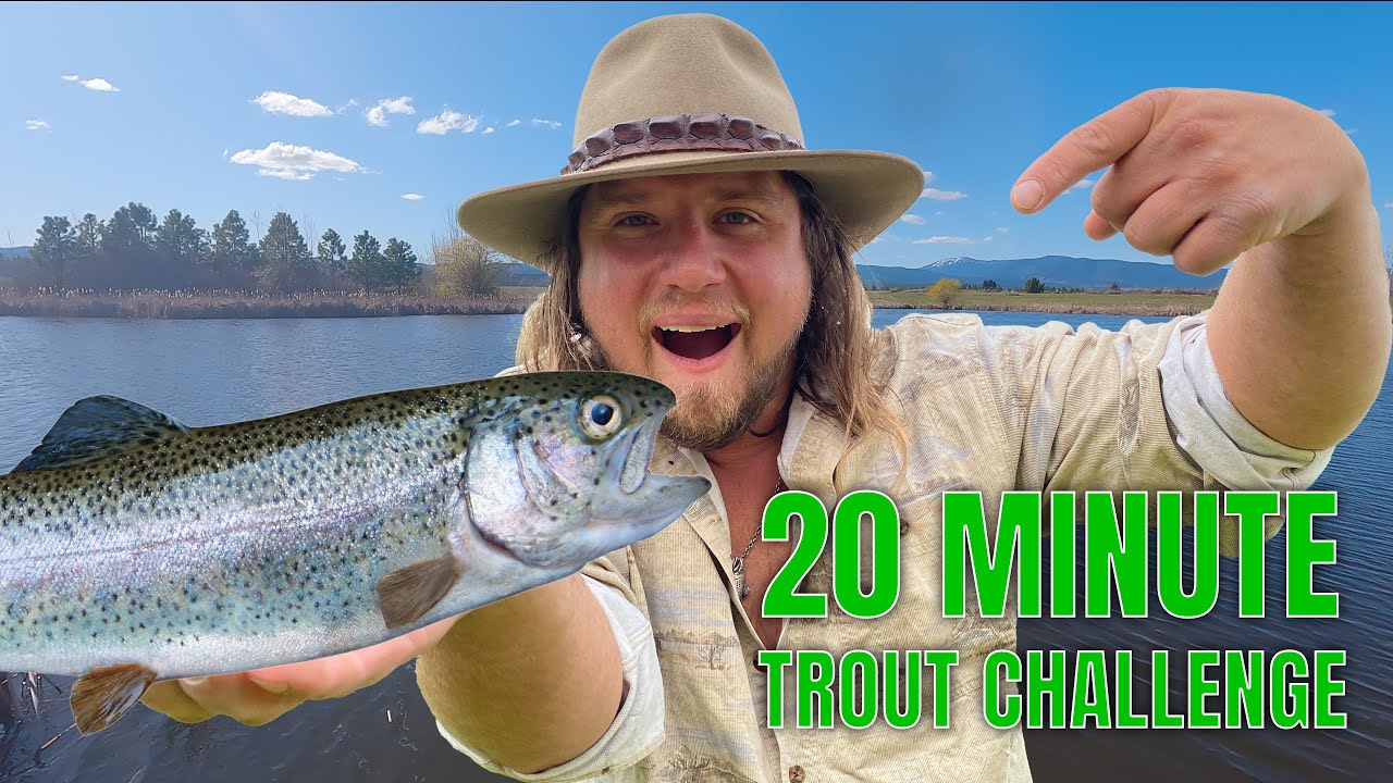 20 Minute TROUT Fishing CHALLENGE!! (Crazy Ending) - YouTube