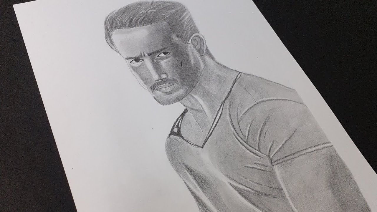 How to draw tiger shroff drawing 🔥|| tiger shroff drawing with pencil ...