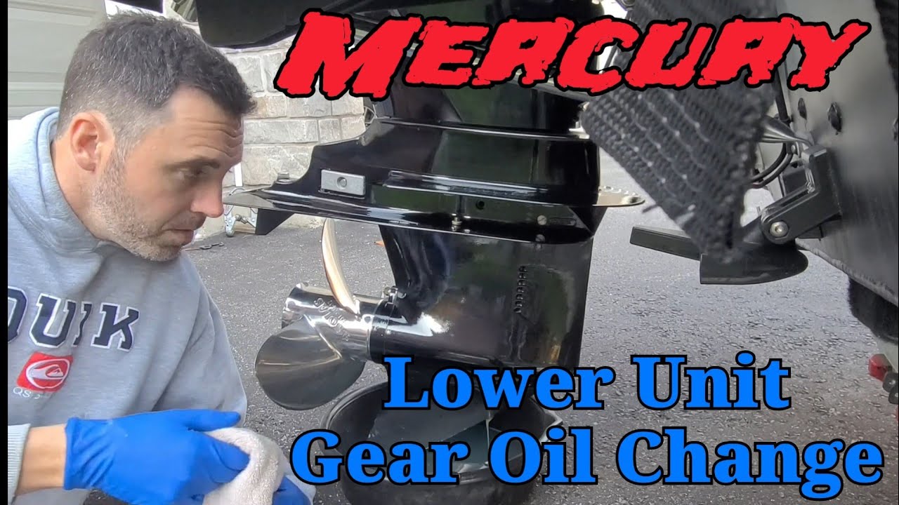 MERCURY LOWER UNIT OIL CHANGE | DIY | MERCURY OUTBOARDS | - YouTube