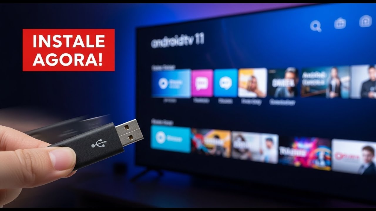 Como Instalar Android TV Pixel 11 DIRETO no Pen Drive (Rápido e Fácil ...