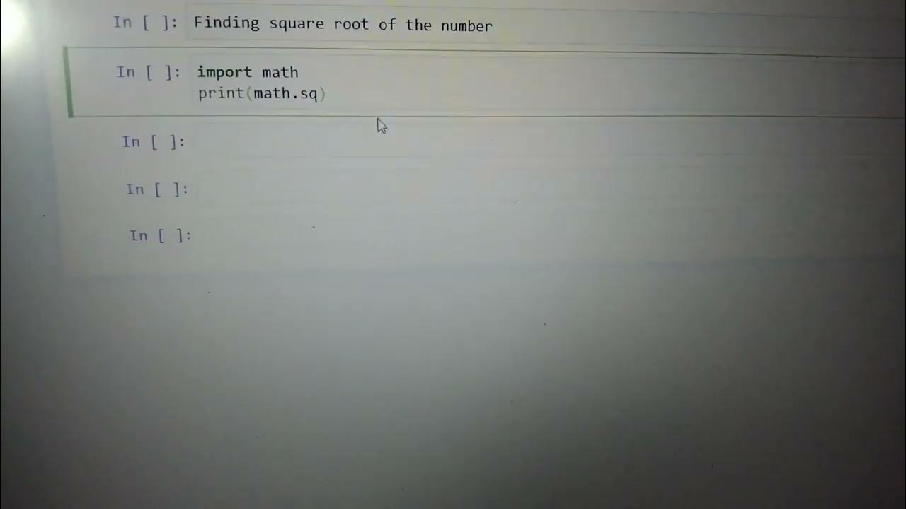 Finding square root of numbers using python #support my new channel # ...