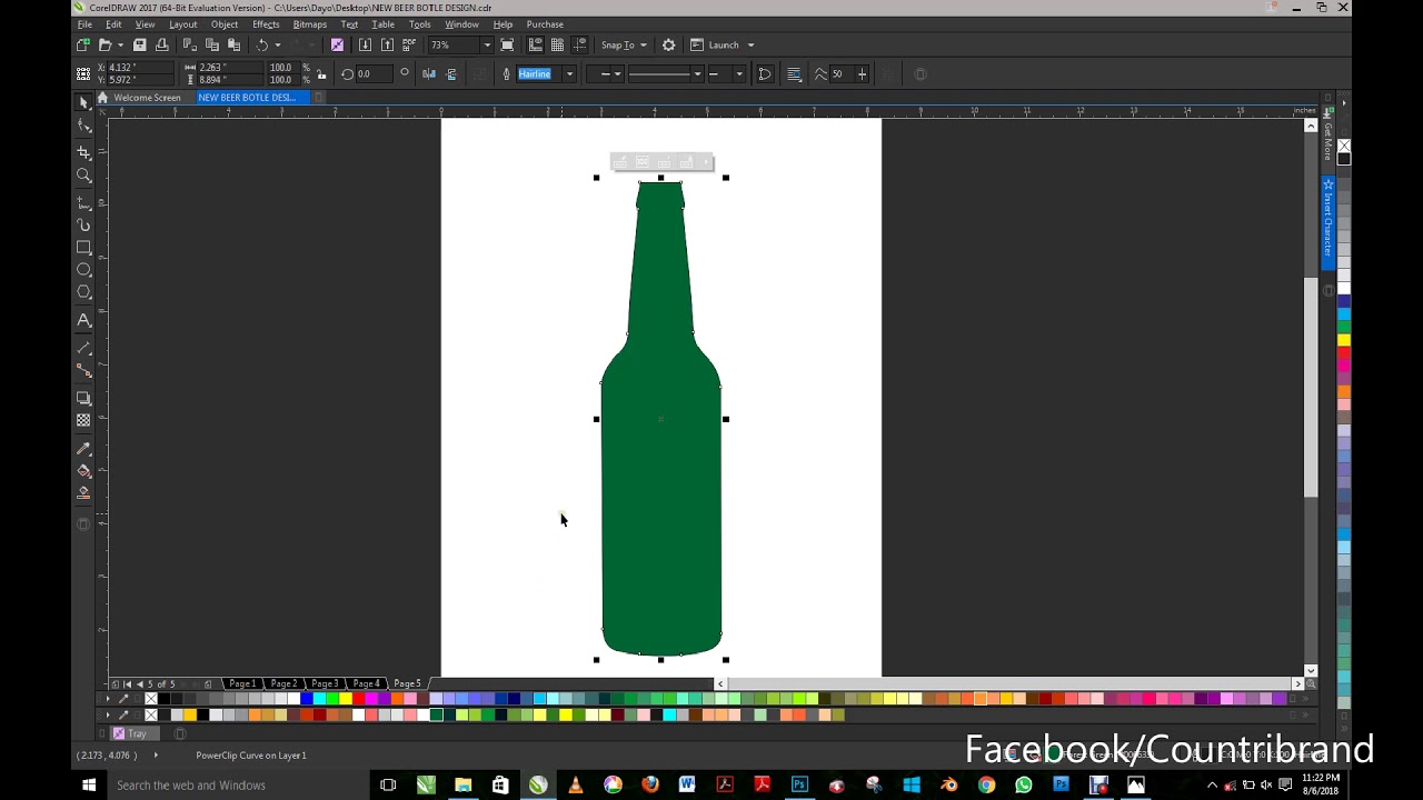 How to design beer bottle from scratch - YouTube