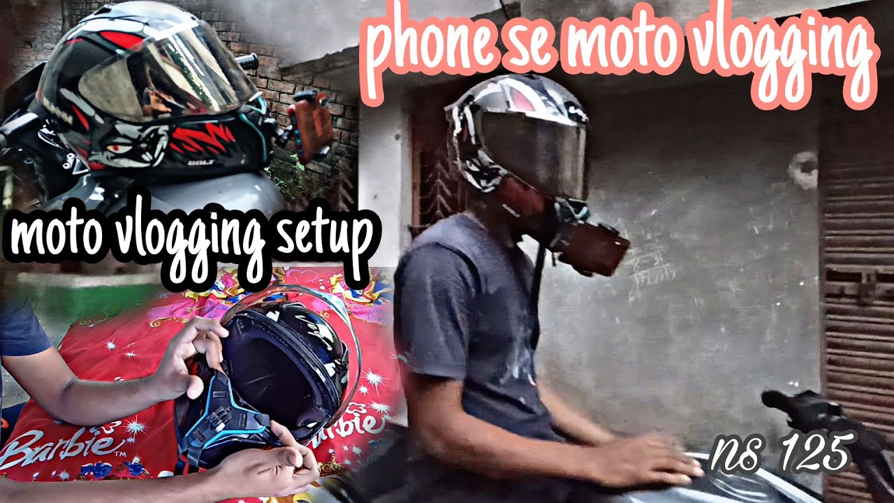 Phone mount ko proper tarikhe se helmet me kaise lagaye 🤔||#vlogging # ...
