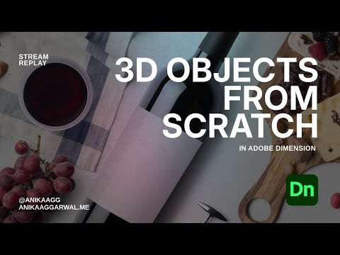 ADOBE DIMENSION | Create 3D Objects from scratch | Still Life Scene ...