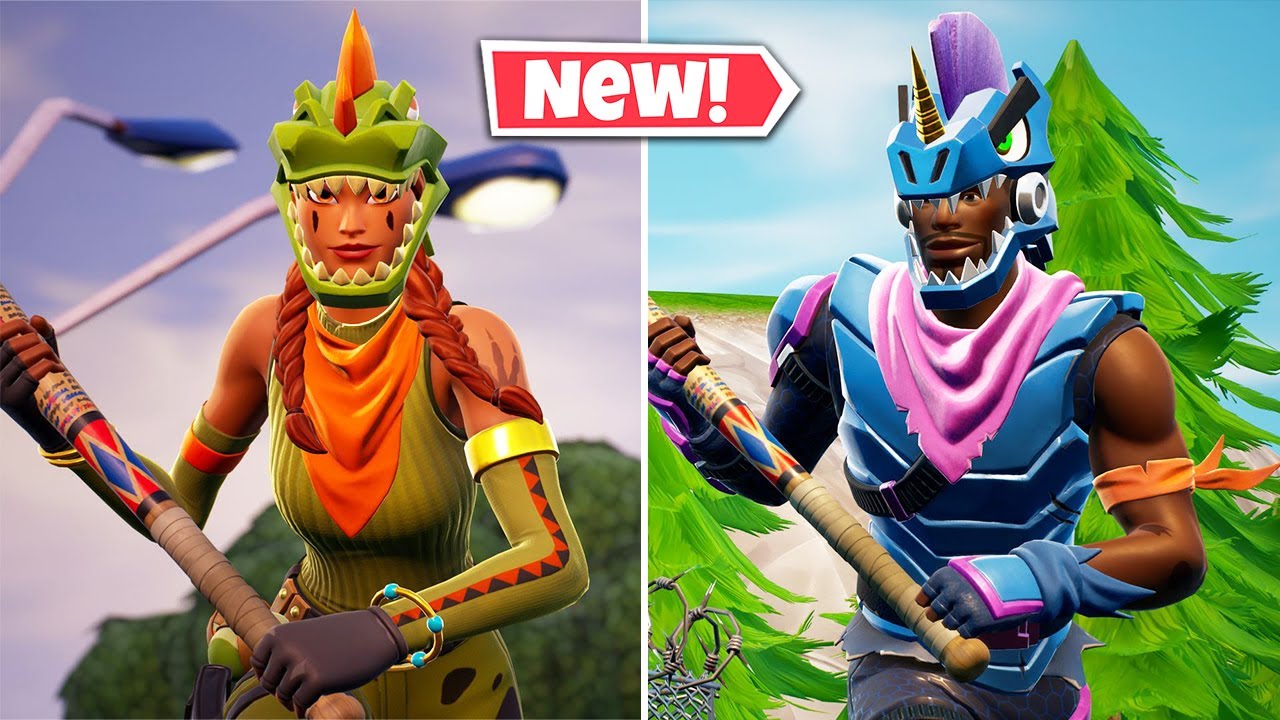 New SAURA & BRITE HUNTER Skins In Fortnite | Gameplay & Review - YouTube