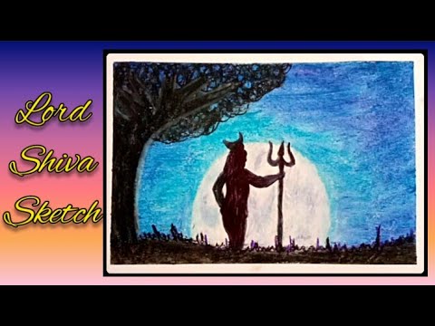 How To Draw_Figures_ Festival Painting,Lord Shiva Sketch - YouTube