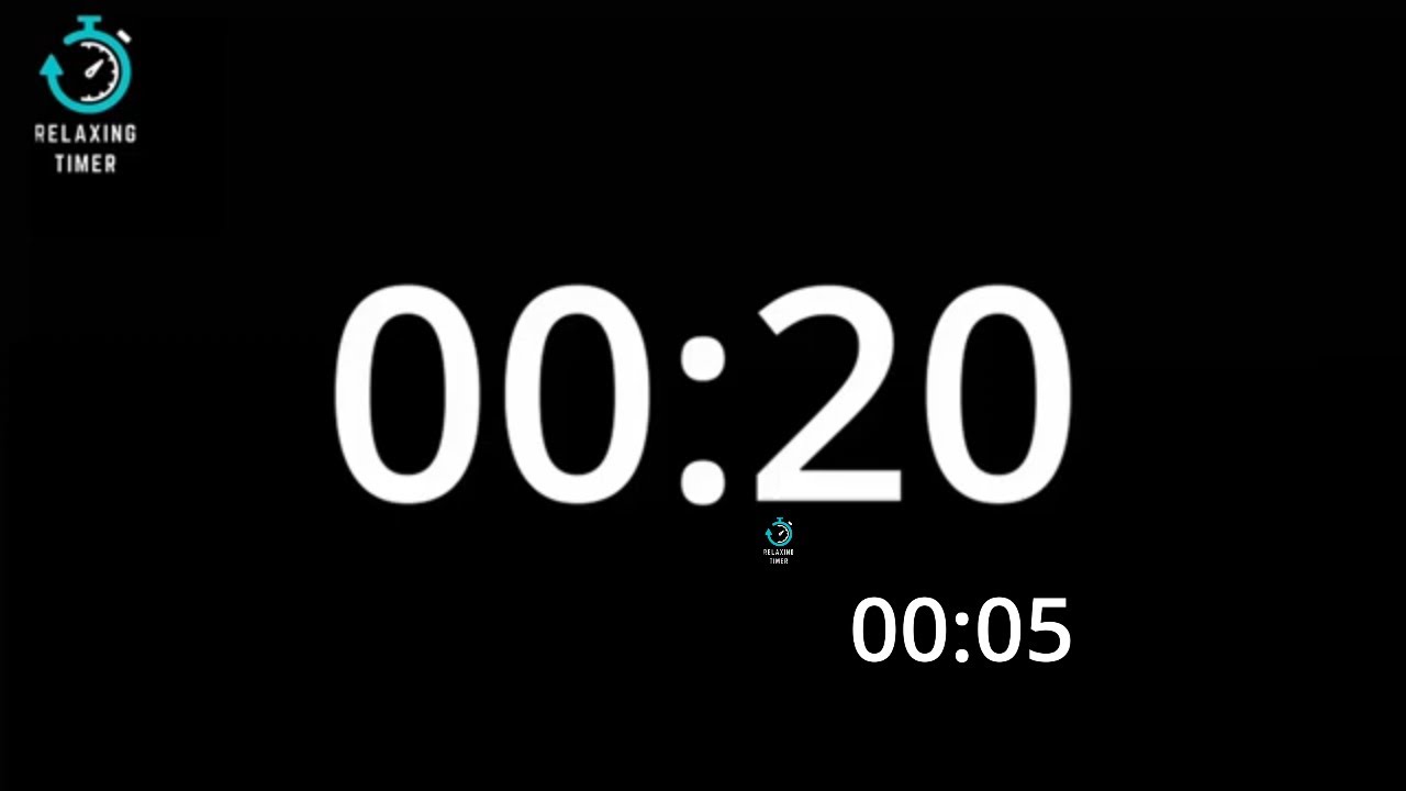 20 Second Timer With 5 Second Break - 2 Rounds - YouTube