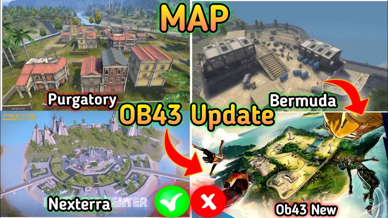 Free Fire All Map Changes In OB43 Update || Free Fire Upcoming New Map ...