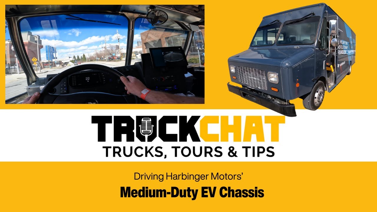Trucks, Tours & Tips Driving Harbinger's EV Chassis - YouTube