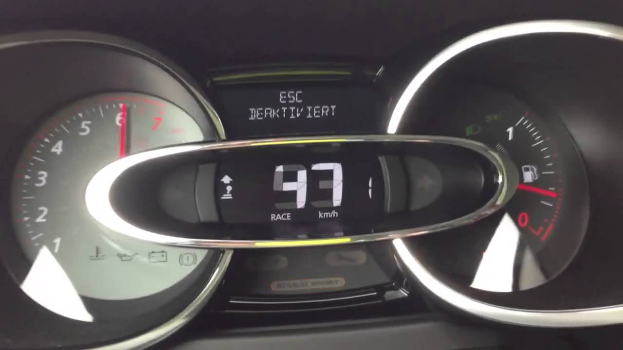 Renault Clio RS 0-100 km/h Launch Control Start EDC (No DSG) New 2013 ...