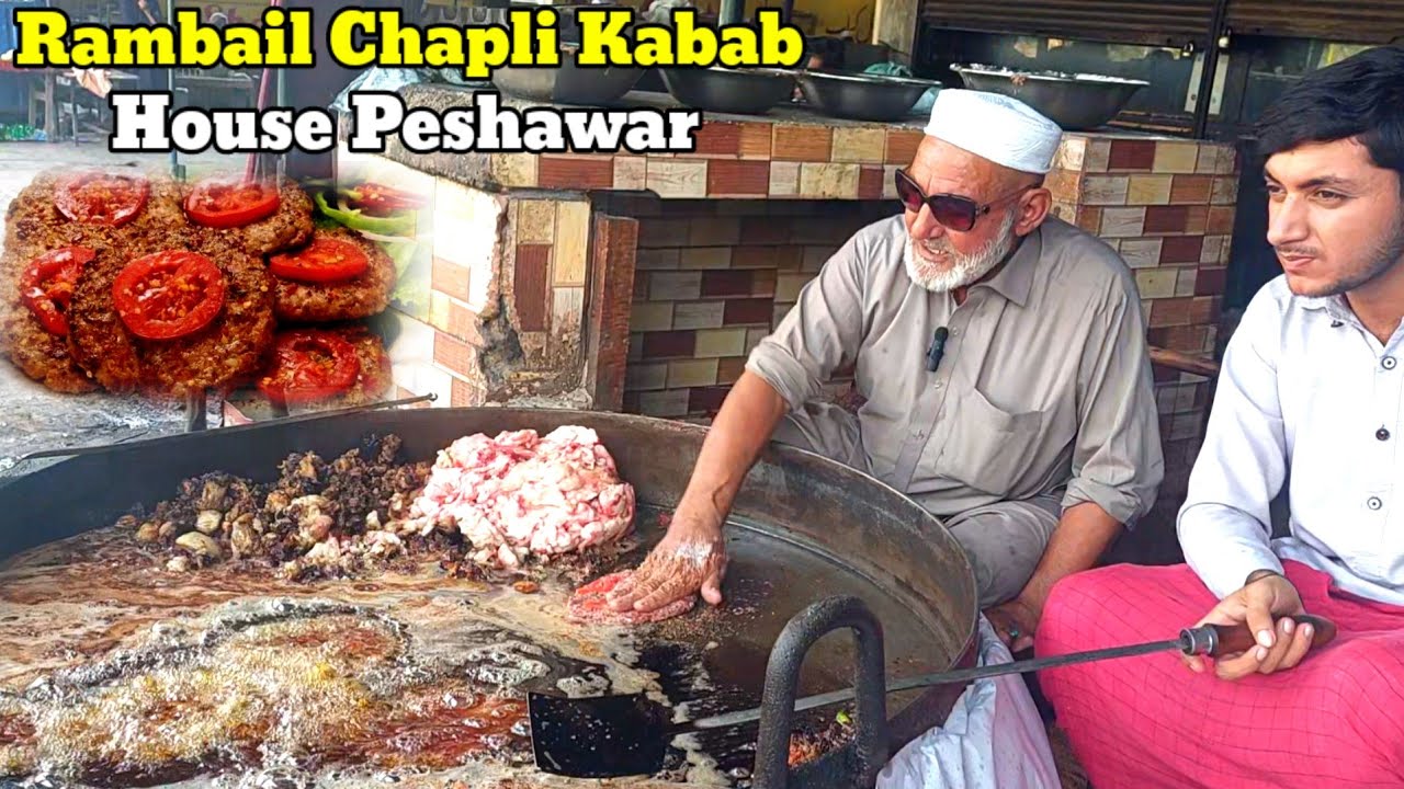 Peshawar is Famous Rambail Chapli Kabab #Peshawar #peshawarfood #kabab ...