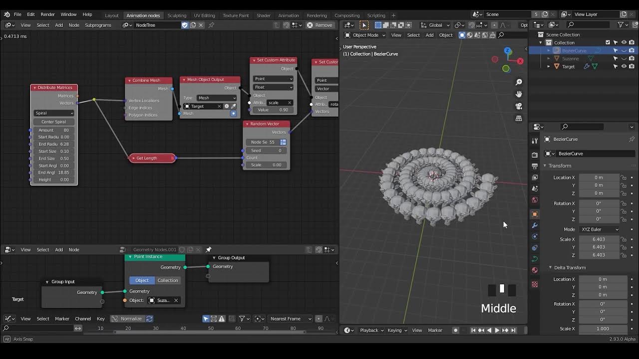 [Demo] [Tut] Different Instancing Methods in Geometry Nodes with help from Animation Nodes ...