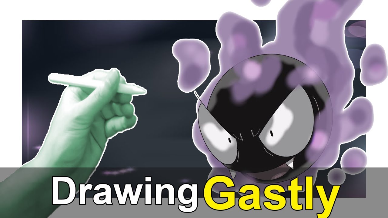 How to draw Gastly | Pokémon - YouTube