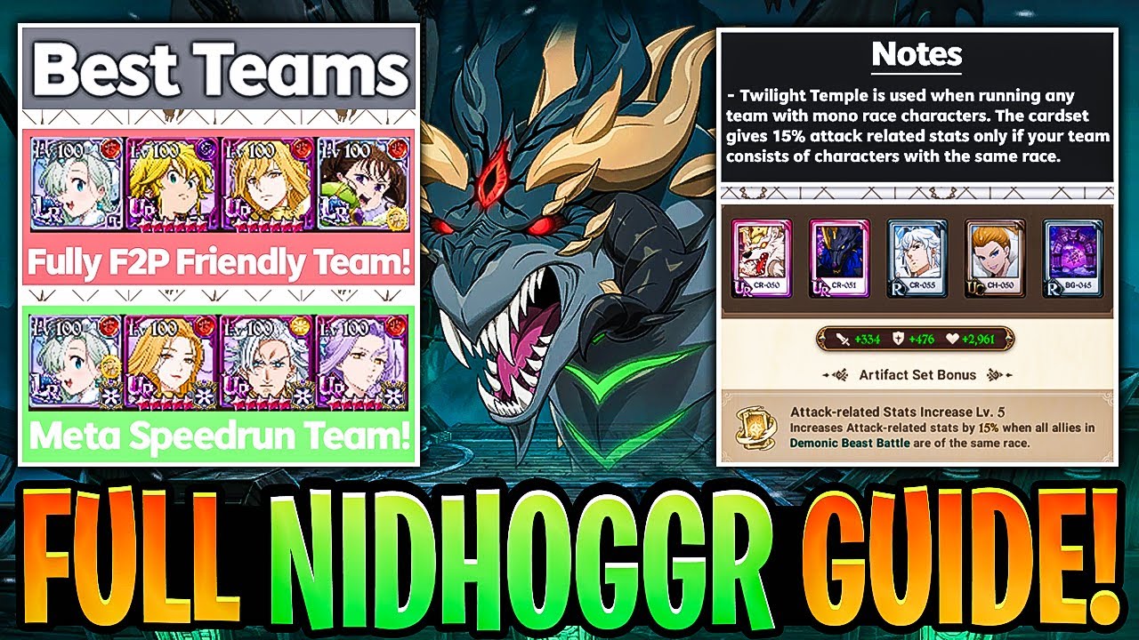 Complete NIDHOGGR Guide ALL FLOORS | Best Teams, Artifacts & Gear ...