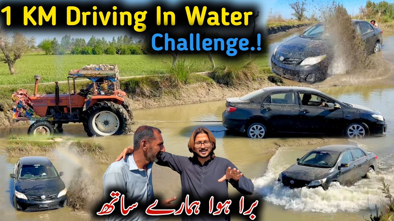 1 KiloMeter Driving In Water Challenge 🚗 - YouTube