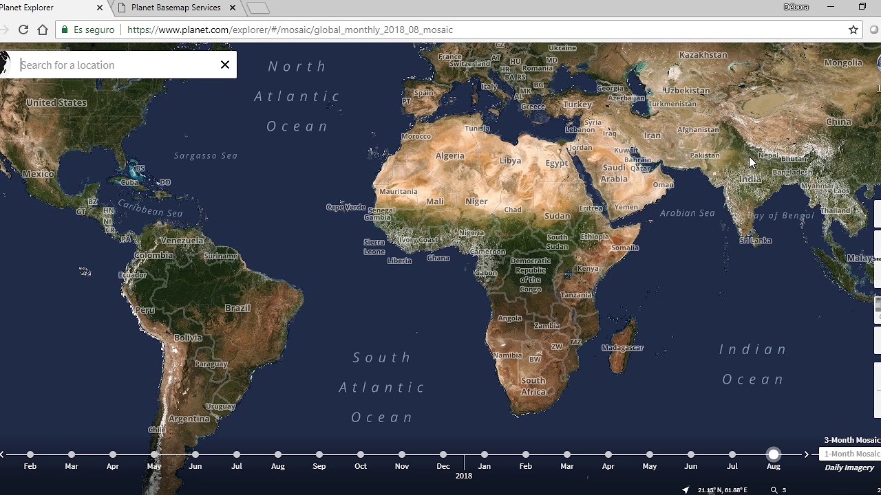 Mosaicos Planet Labs desde ArcGis - Conexión WMTS - YouTube