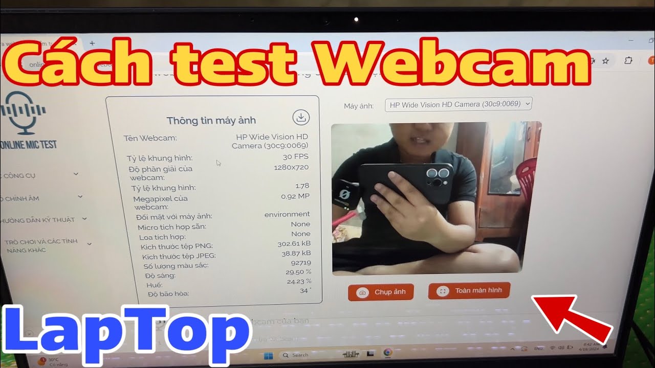 Cách test Webcam LapTop - YouTube