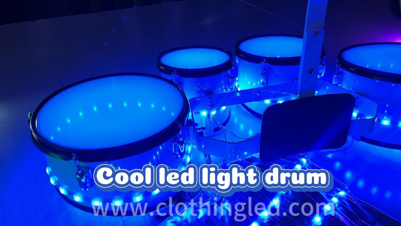 Cool led light drum - YouTube