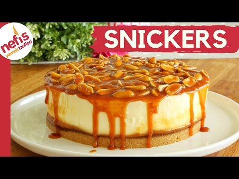 FIRINDA PİŞMEYEN SNICKERS CHEESECAKE TARİFİ 🥜💫