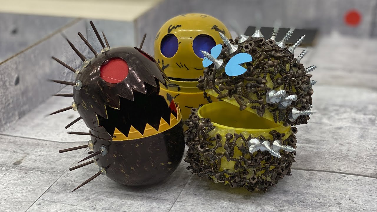 Corona Robot Pacman vs Self Tapping Screw Pacman - YouTube