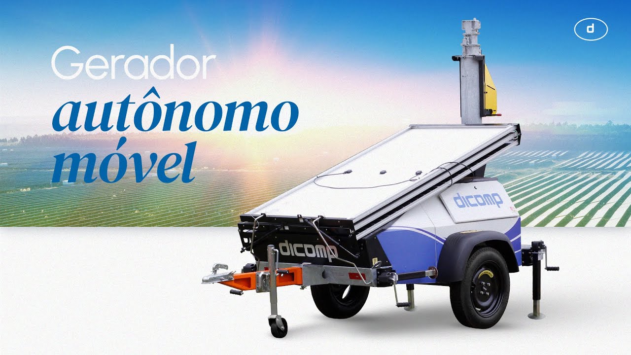 Conheça o Gerador Autônomo Móvel de Energia Solar | Dicomp - YouTube