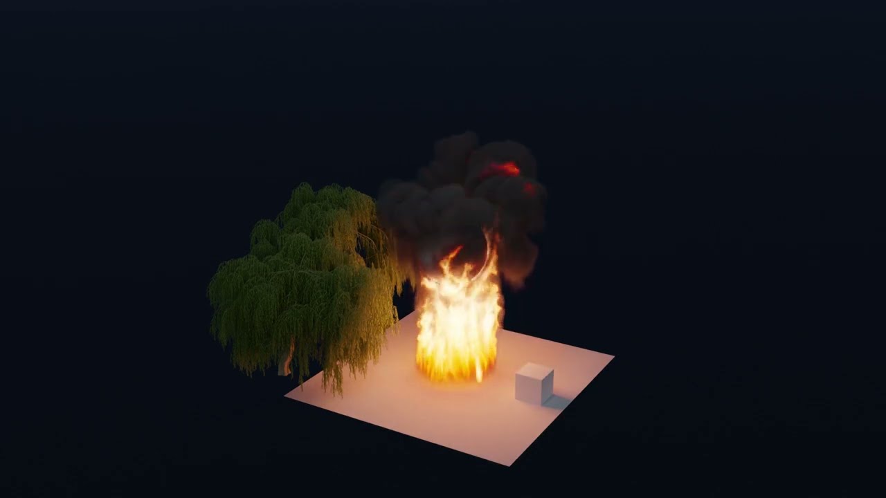Blender - Fire Animation Test - YouTube