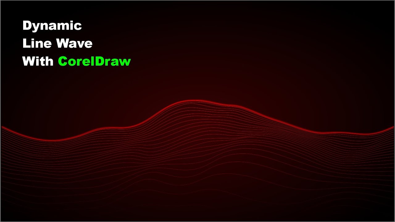 Dynamic Line Wave With CorelDraw - Tutorial CorelDraw - YouTube