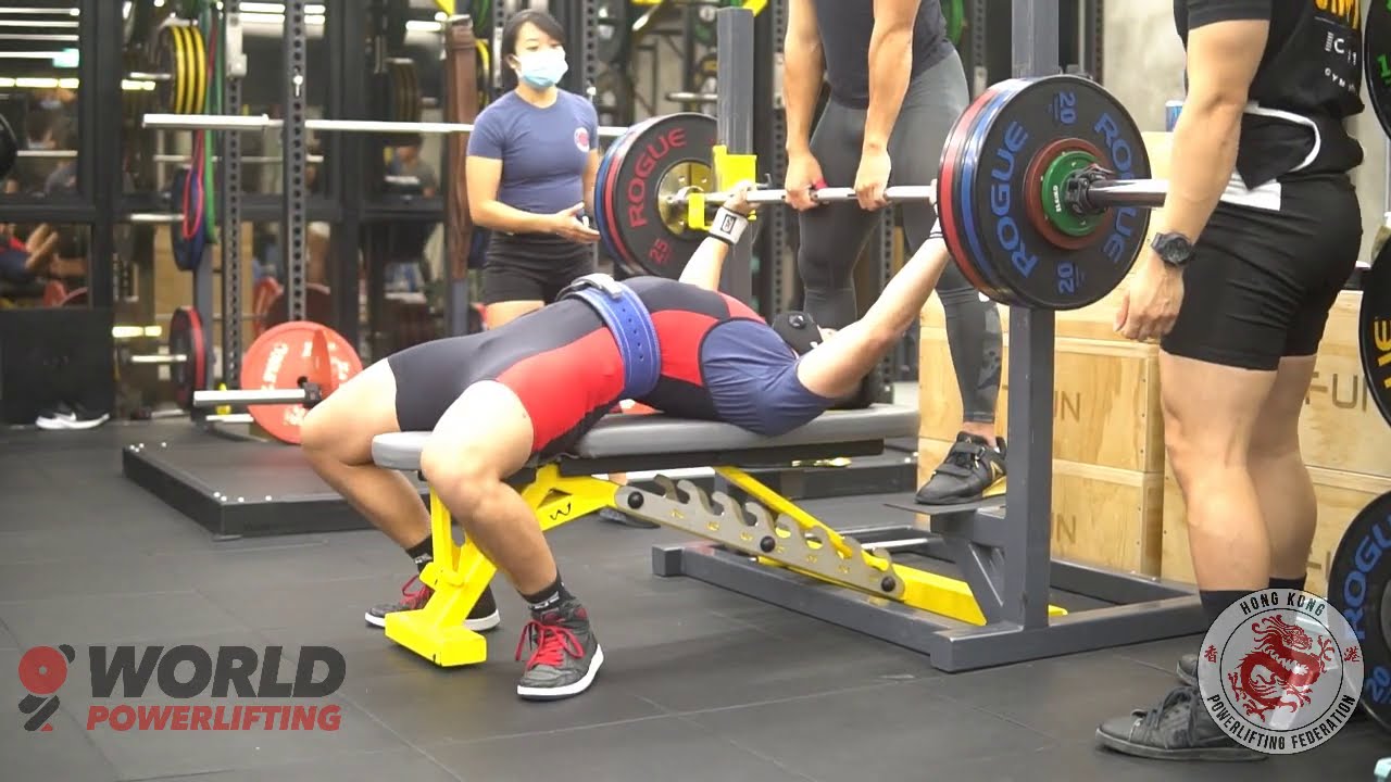 Hong Kong Powerlifting Online Meet 2020 - Bench Press Demo - YouTube