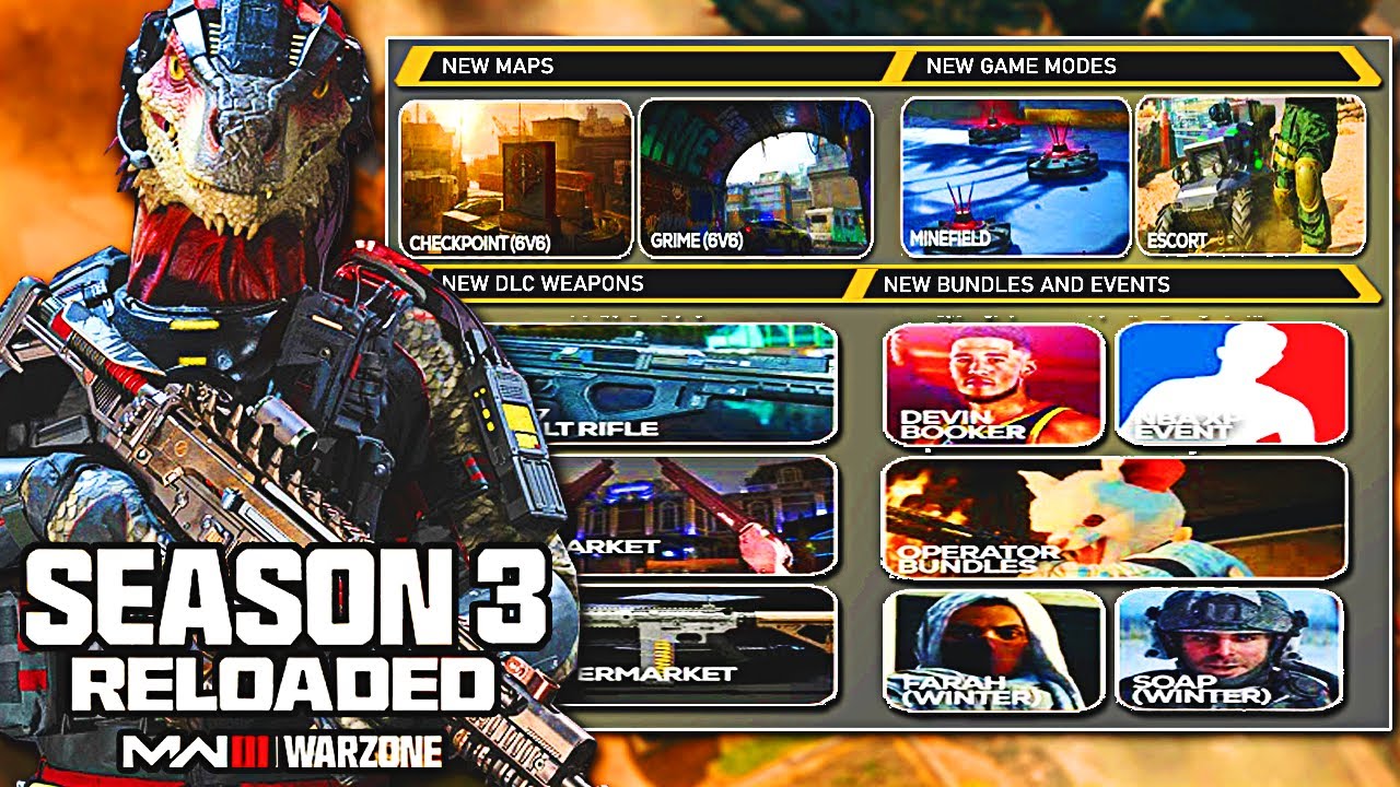 MW3 Season 3 Reloaded Road Map! (NEW Events, Trailer, Content & MORE ...