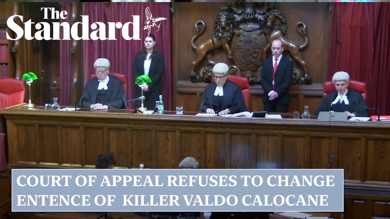 Nottingham triple killer Valdo Calocane's sentence not 'unduly lenient ...