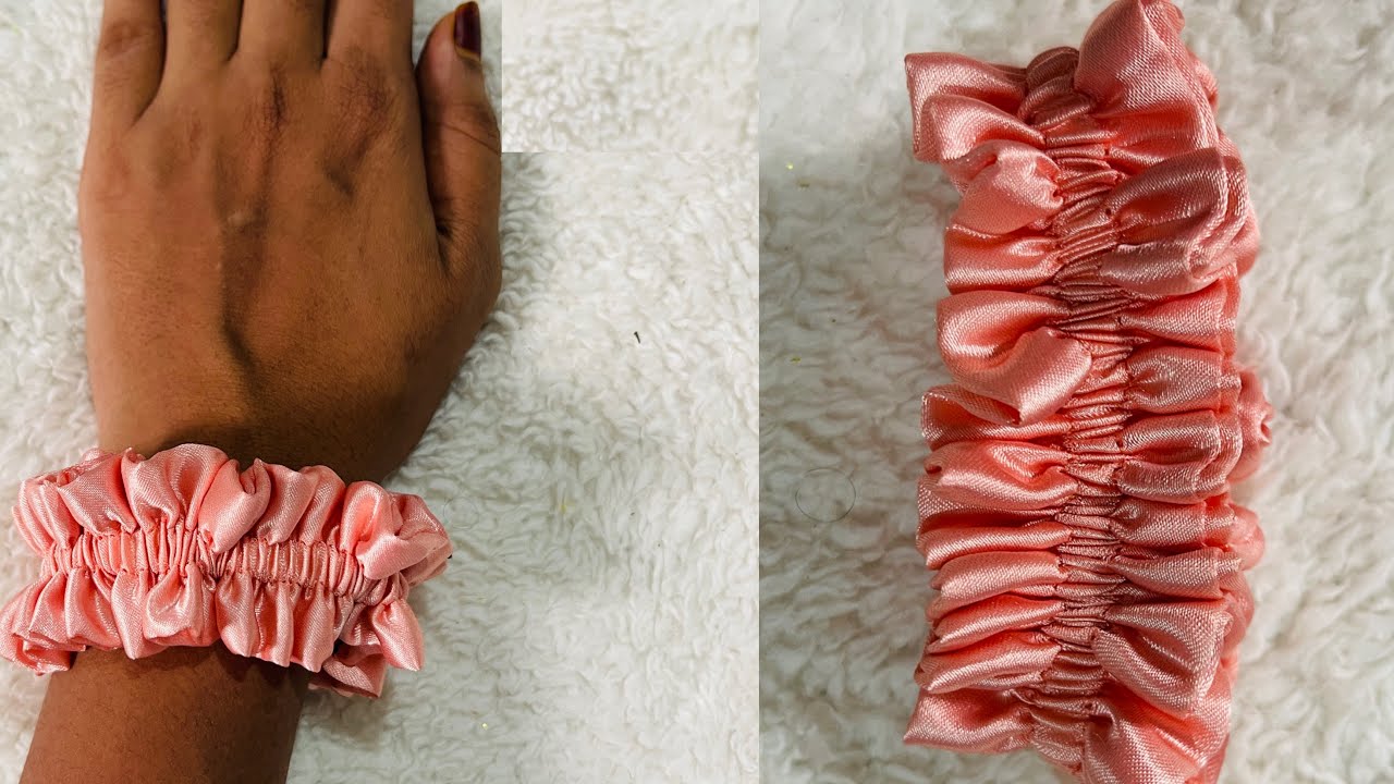 DIY Ruffle Scrunchies😍How to make scrunchies😍 - YouTube