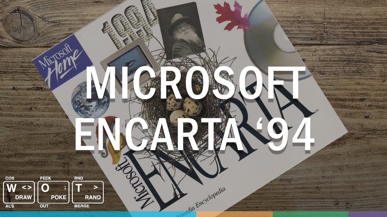 Microsoft Encarta 1994 - Windows 3.11 - YouTube