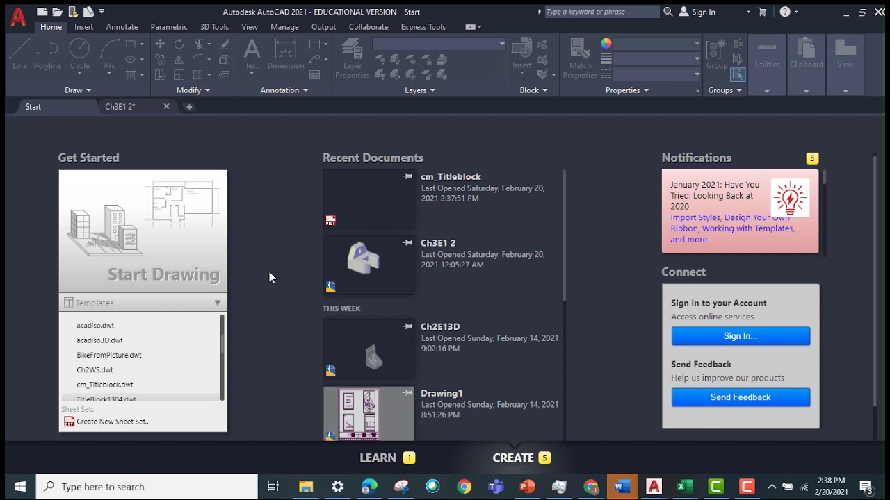 AutoCAD: dwt dwg bak files - YouTube