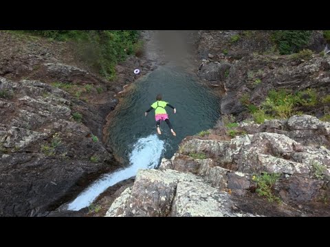 Cliff Jumping Secret Colorado Waterfalls - YouTube