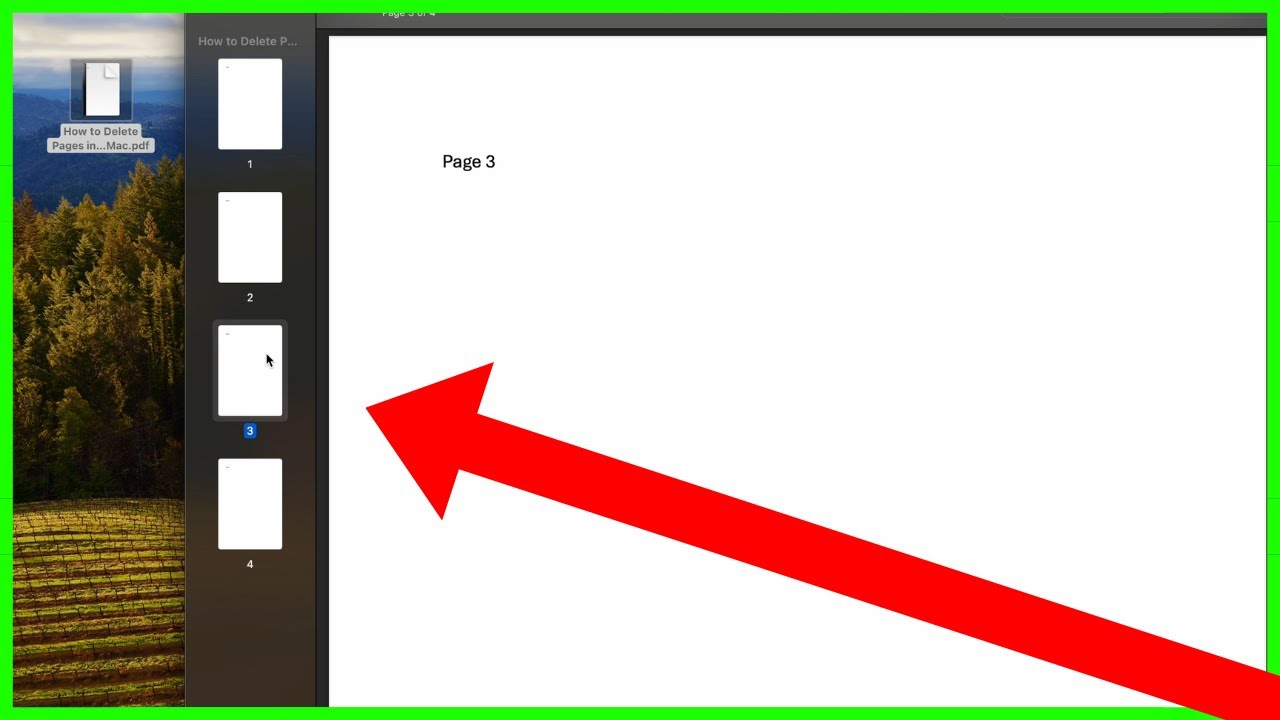 How to Delete Pages in PDF on Mac - YouTube