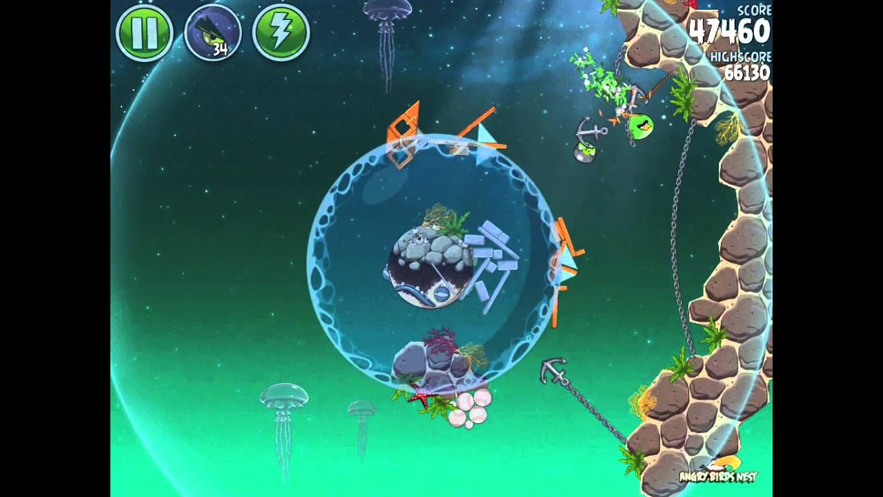 Angry Birds Space Pig Dipper 6-9 Walkthrough 3-Star - YouTube