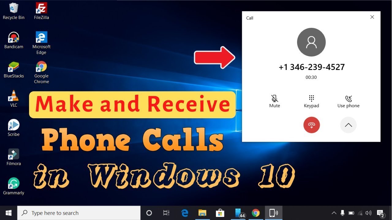 Make and Receive Phone Calls in Windows 10 [with your phone app ...
