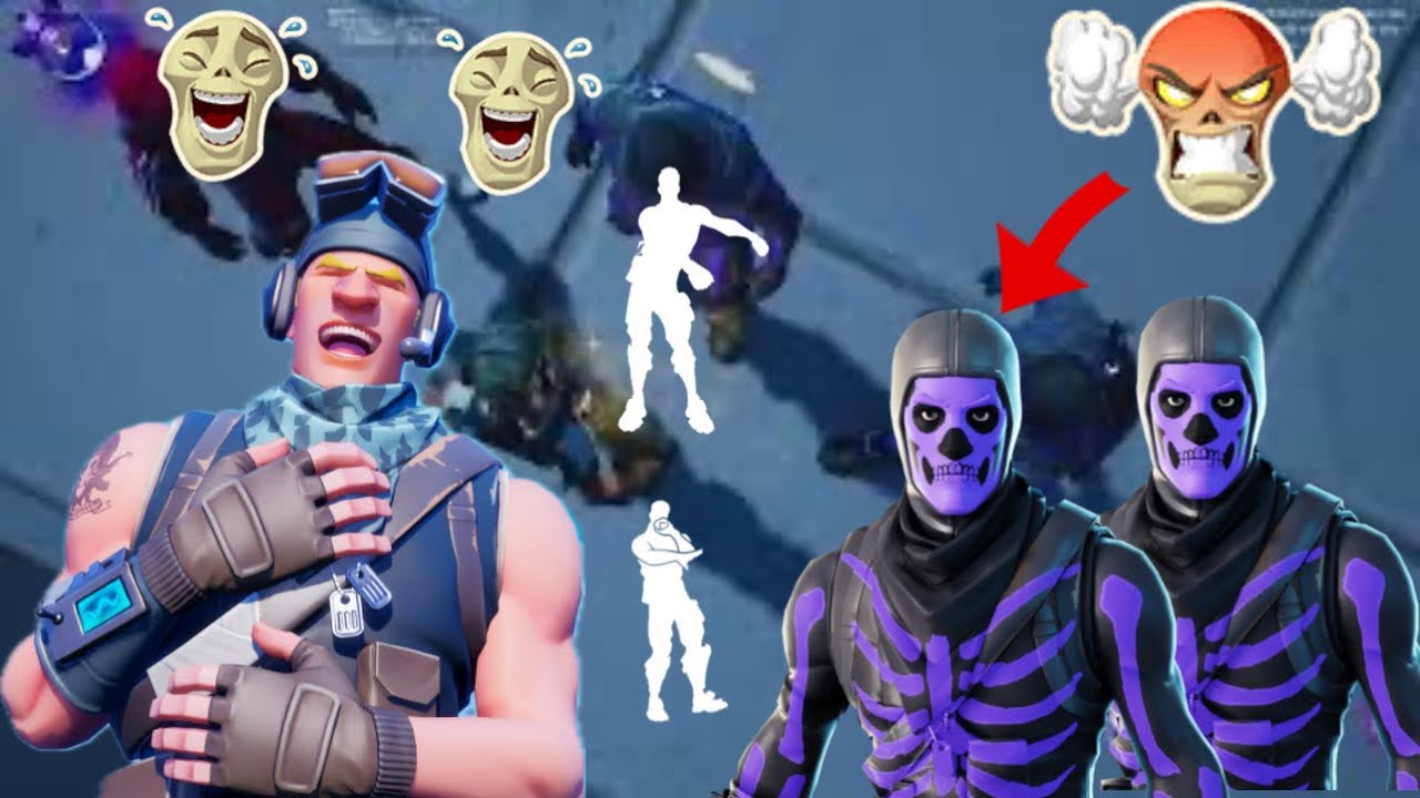 These OG SKULLS really got mad after I did the FLOSS emote (OG Skull ...
