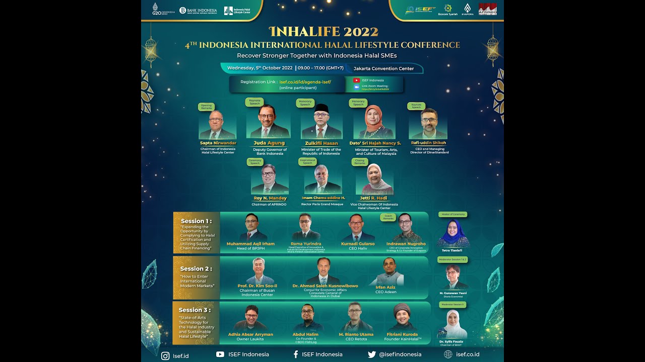 INHALIFE 2022 | 4th Indonesia International Halal Lifestyle Conference ...