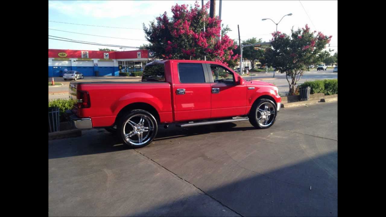f150 and suburban on 24s (before and after pics) - YouTube