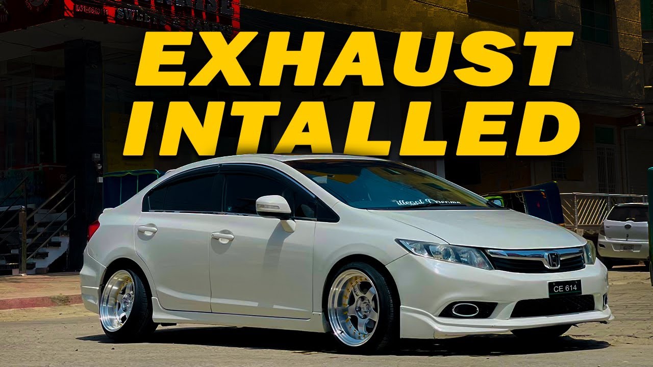 Exhaust Installed in Honda Rebirth | Cut off exhaust installed ...