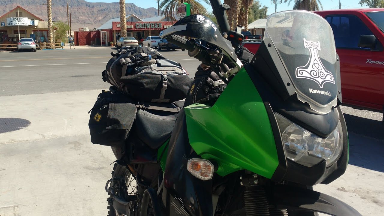 KLR 650 comfort modifications. - YouTube