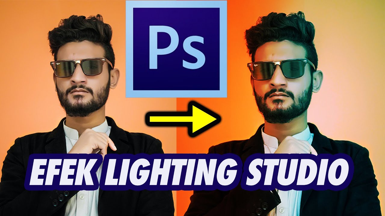 TUTORIAL edit foto dengan efek lighting studio dengan PHOTOSHOP - YouTube