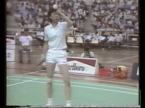 1987 Malaysian Open Badminton Li Ling Wei vs Han Ai Ping - YouTube