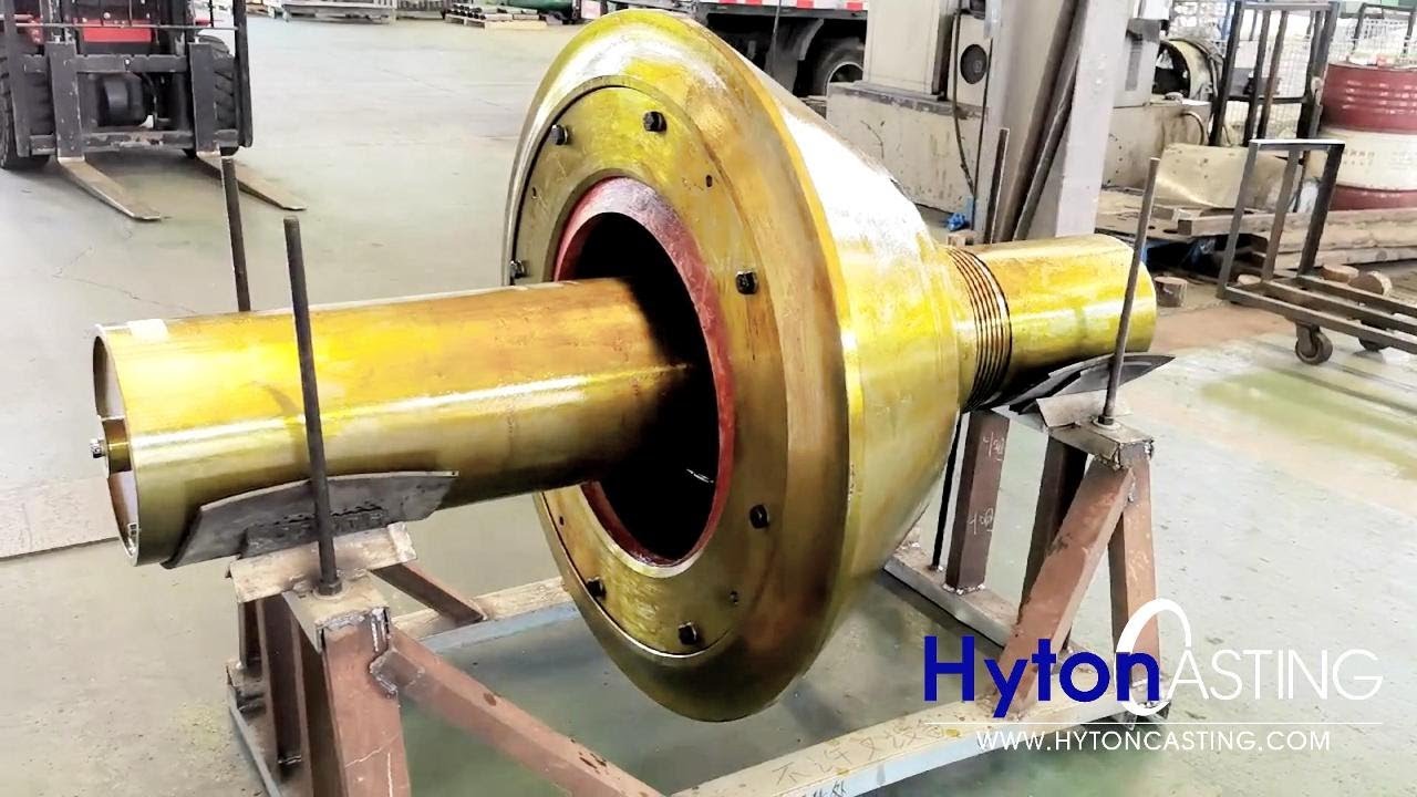 GP330 Cone Crusher Spare Parts Main Shaft Assembly - YouTube