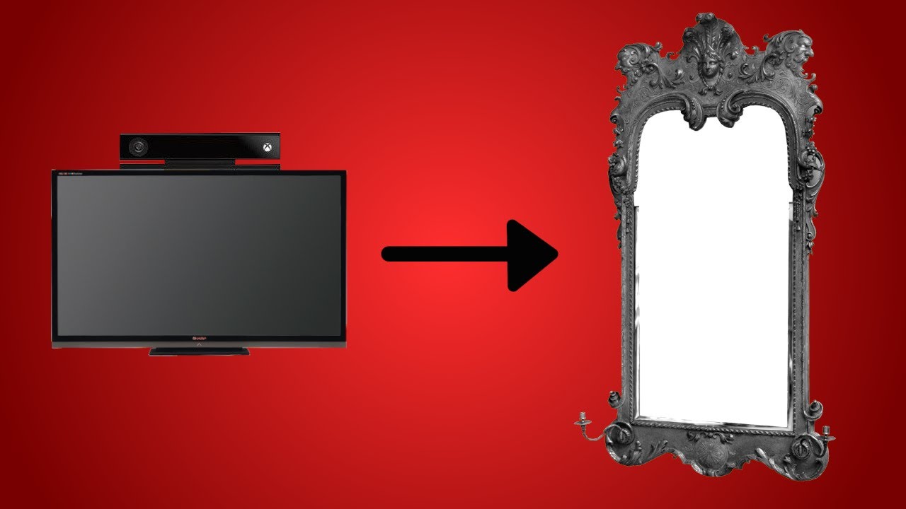 "Virtual Mirror" with Kinect Sensor - YouTube