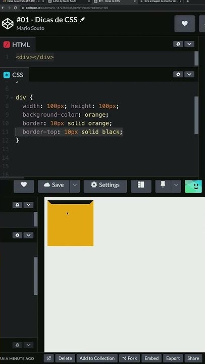 Como fazer um triangulo com CSS? - YouTube