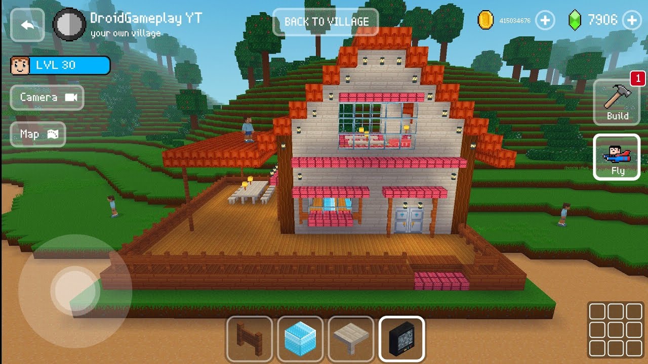 Survival House with Underground Base - Block Craft 3d: Building Game ...