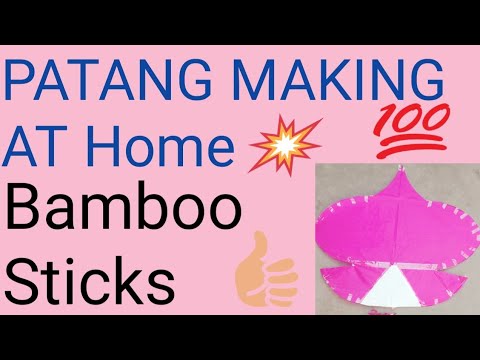 Patang Making at home| patang banana Ka tarika Full video |Making ...