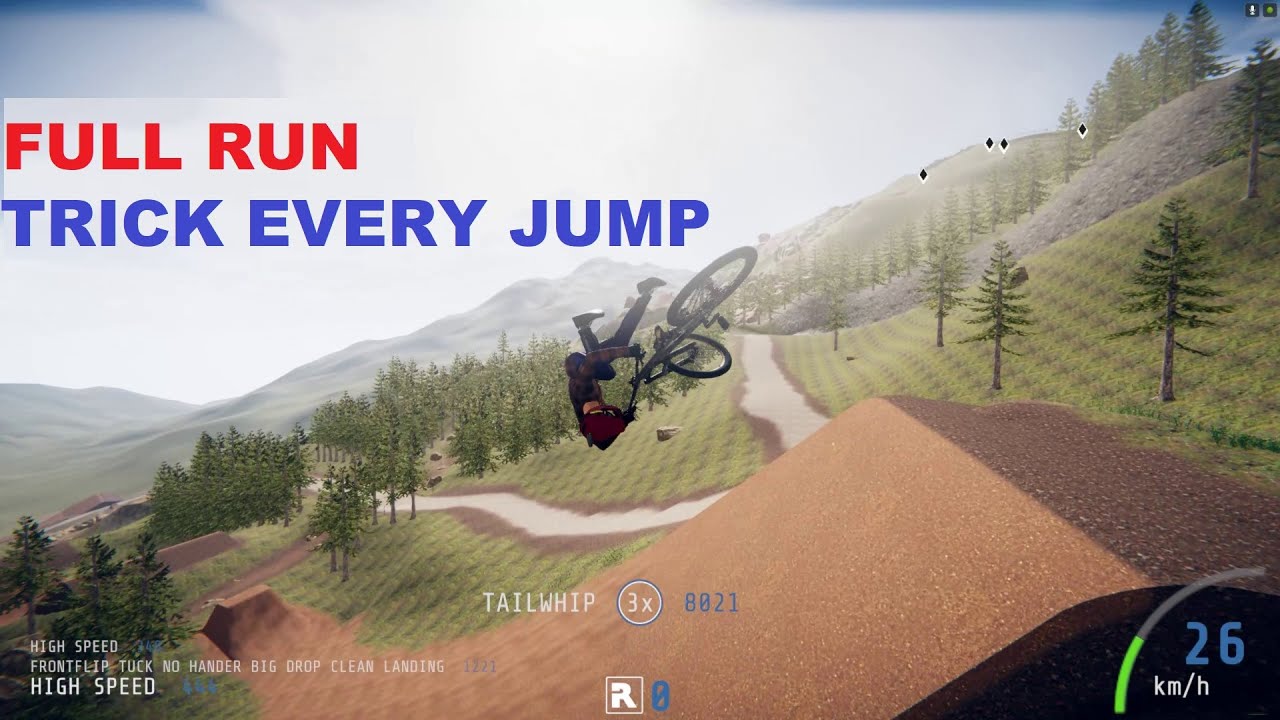 Descenders - Steezy slopestyle run, big tricks speed and style? - YouTube